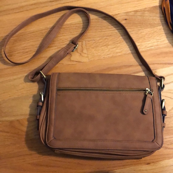Bags | Tan Crossbody Bag | Poshmark